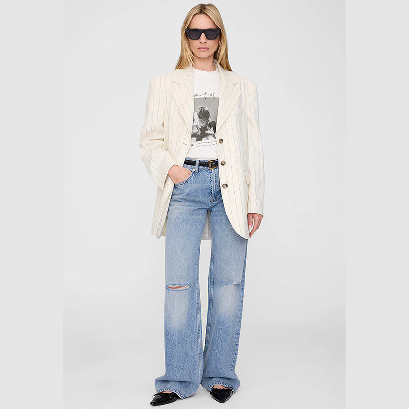 Women's Niche Front Digital Printing Album Cover Rock Blouses – Ecnwa